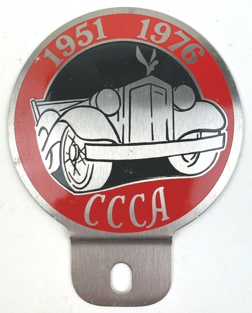 Vintage CCCA 25th Year License Plate Topper Classic Car Club of America ...