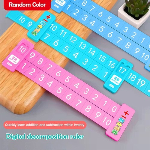 Within 20 Subtraction Ruler Random Color Addition Ruler School Supplies ...