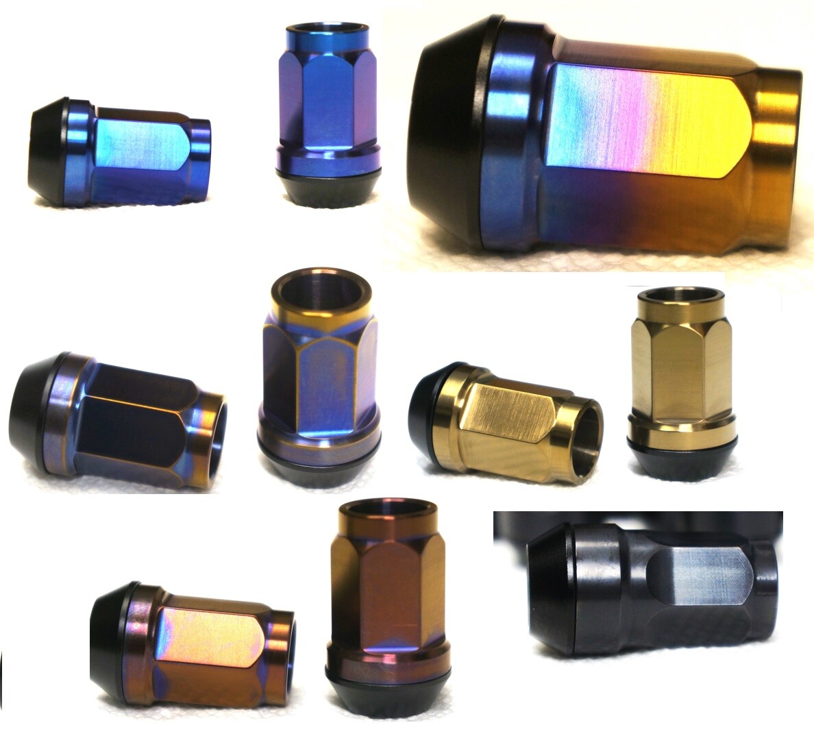 12x1.5 12x1.25 1/2-20 Titanium Wheel Lug Lugs Nut Nuts Floating 60 17 ...