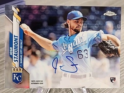 Josh Staumont 2020 Topps Chrome Refractor Autograph /499 Rookie #RA-JS ...