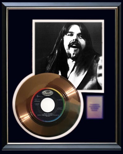BOB SEGER ROCK AND ROLL NEVER FORGETS 45 RPM GOLD RECORD RARE NON RIAA ...
