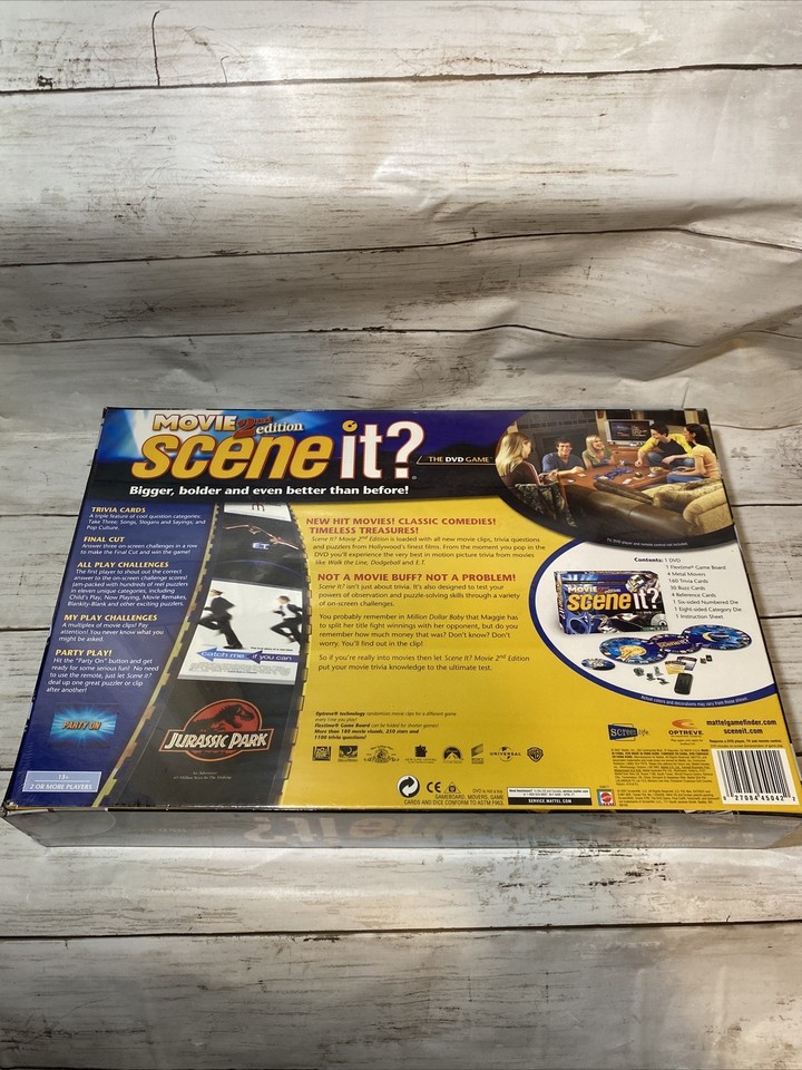 Movie Scene it? 2nd Edition Board Game DVD 2007 Complete Trivia The DVD ...