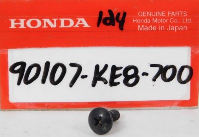 NEW Genuine Honda NOS OEM Part 90107-KE8-700 Screw Bolt Hardware 61105 ...