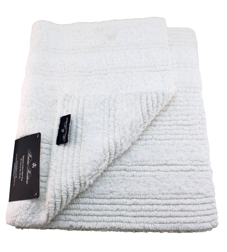 New BROOKS BROTHERS Reversible Bath Rug White Size 20" X 32" Cotton ...