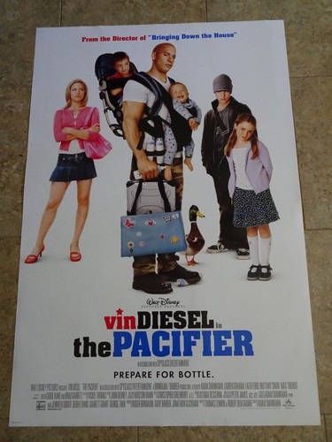 THE PACIFIER - A WALT DISNEY MOVIE POSTER WITH VIN DIESEL | eBay