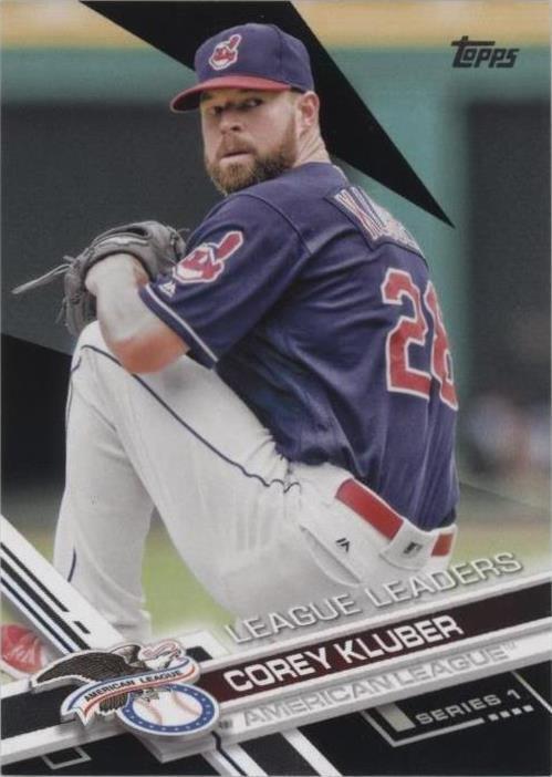 2017 Topps - League Leaders Corey Kluber #257 Black /66 for sale online ...