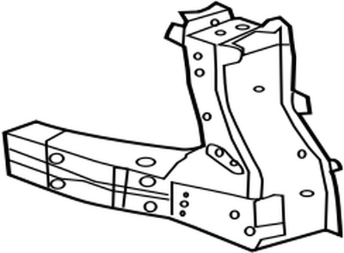 Radiador de soporte Nissan 62521-5ZU0A lado central, lh 625215ZU0A ...