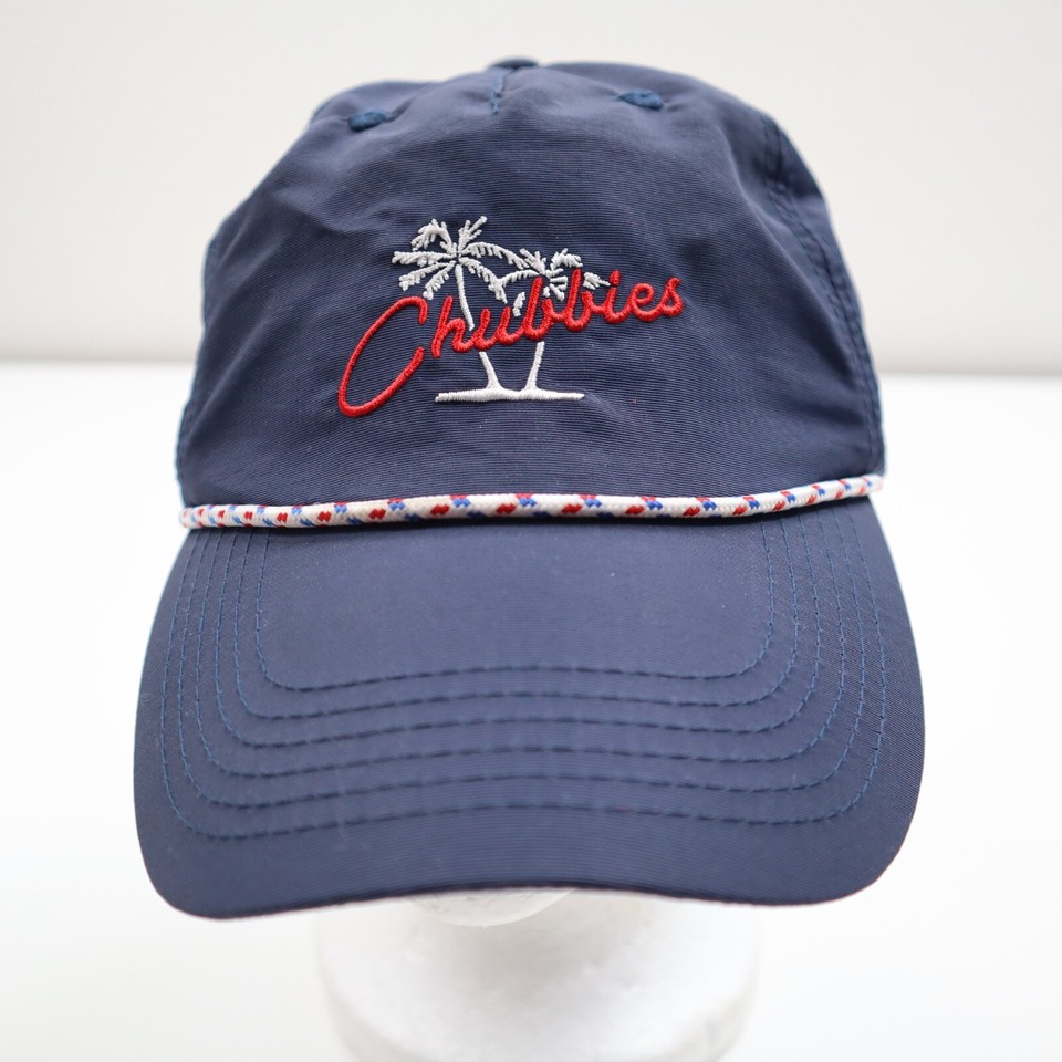 Chubbies Hat Cap Adult Adjustable Blue Red Spell Out Surfer Surf ...