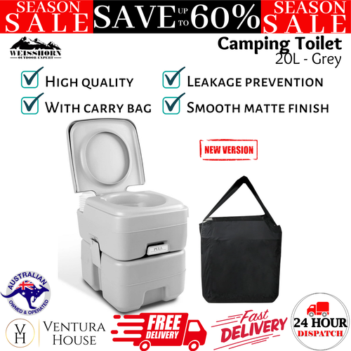 20L Portable Outdoor Camping Toilet Camp Camper Travel Portaloo Potty ...