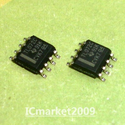 100 PCS TL072CDR SOP8 TL072CD TL072C TL072 072C FET-Input Operational ...