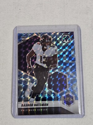 Rashod Bateman - 2021 NFL Mosaic Blue Reactive Parallel - Rookie RC ...