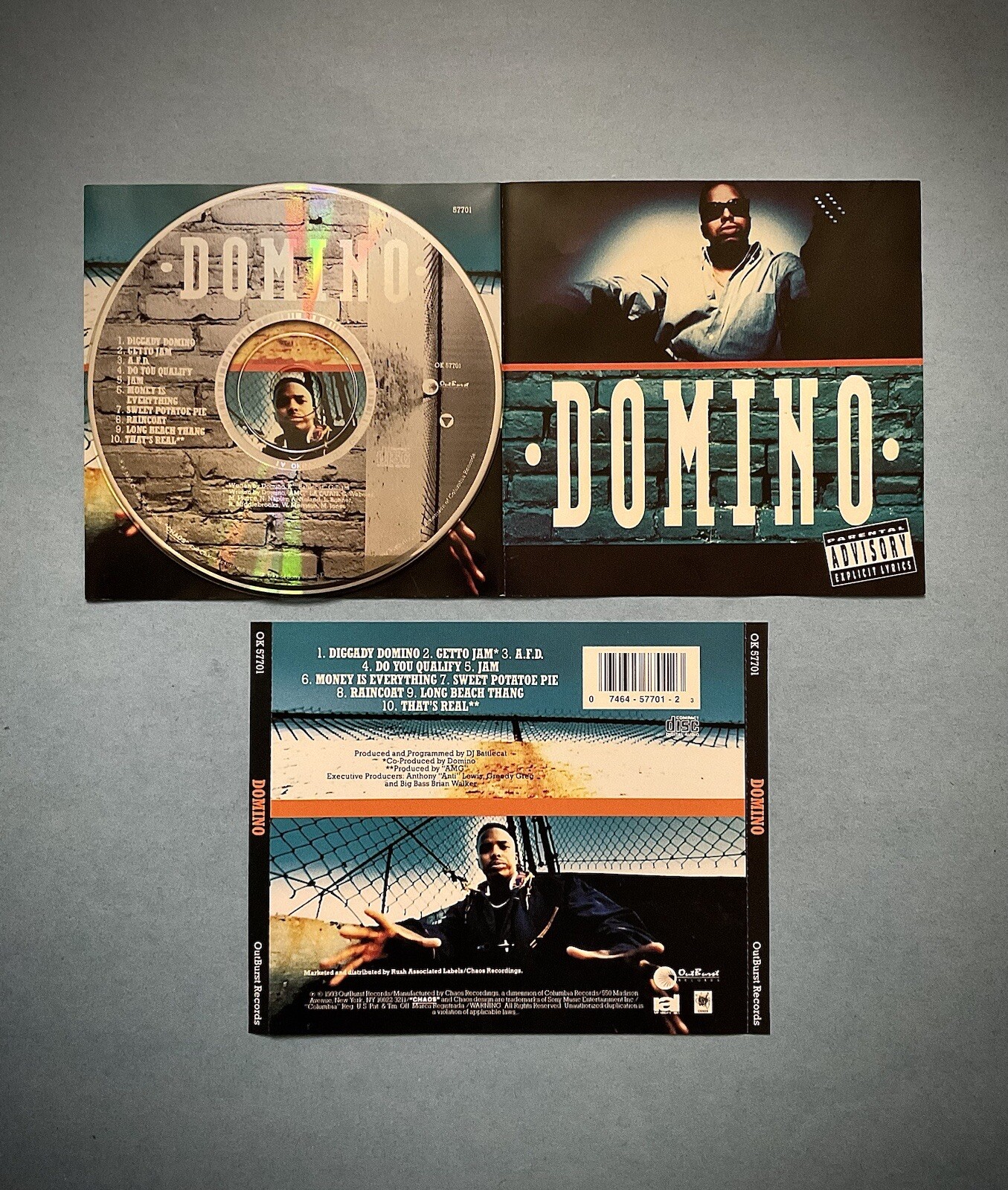 Self Titled CD By Domino [1993 Hip-Hop/Rap] **Like New / Getto Jam Hit ...