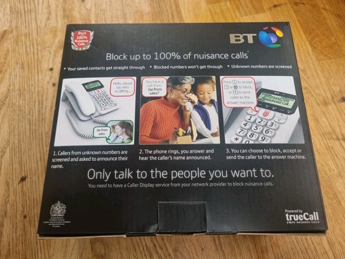 BT DECOR2600 Premium Nuisance Call Blocker Corded Telephone Handset | eBay