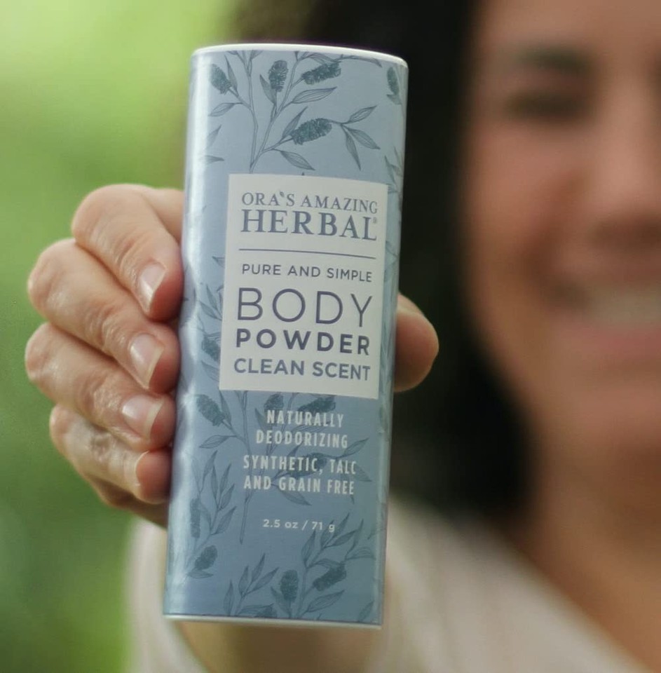 Natural Talc Free Powder, Body Powder for Women, Blissful Earth Scent ...