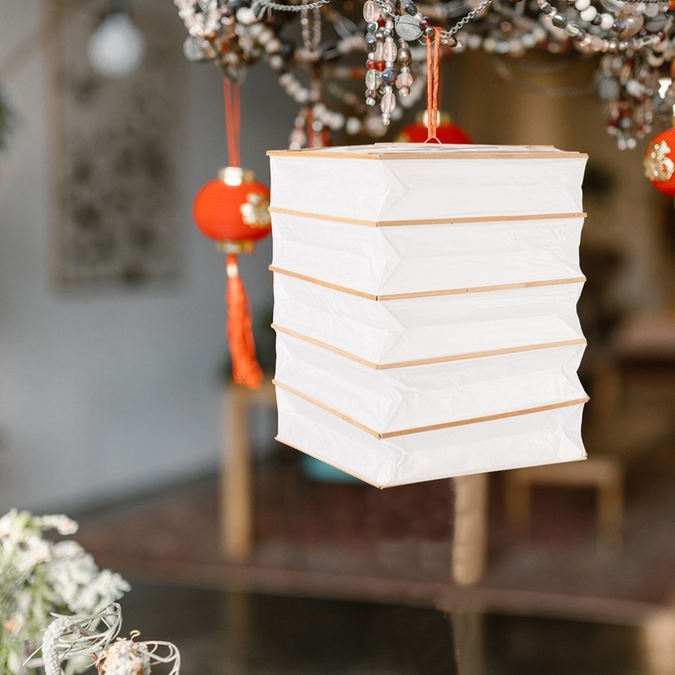 Paper Ceiling Light Shade Lantern Decoration Origami Lampshade ...