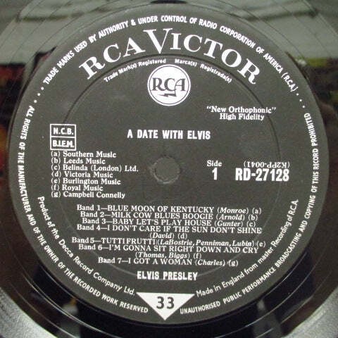 ELVIS PRESLEY-A Date With Elvis (UK'64 Re/Silve | eBay UK