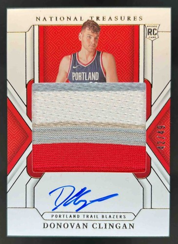 2024-25 National Treasures Donovan Clingan Rookie Patch Auto RC Bronze ...