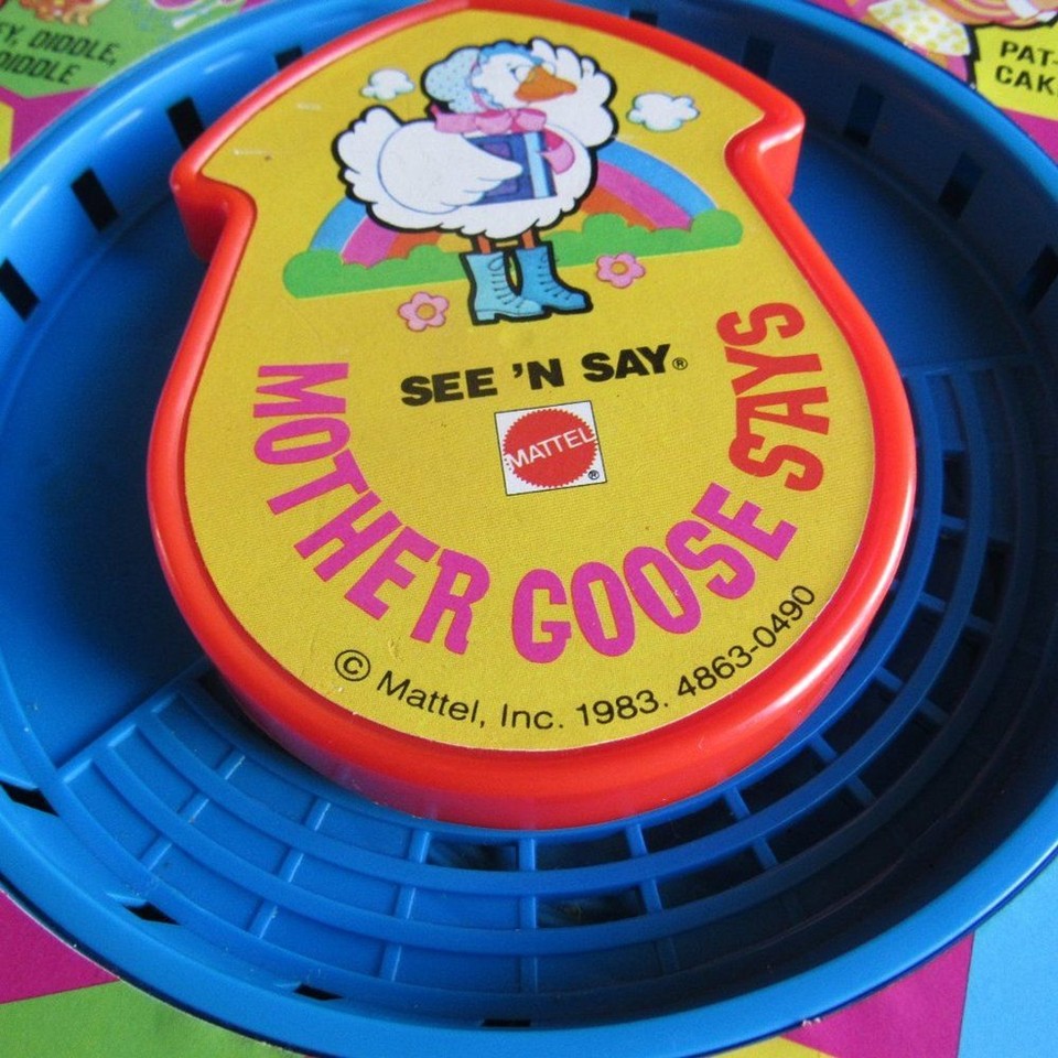 See N Say Mother Goose 1983 Classic 80s Kids Toy Mattel VTG Working ...