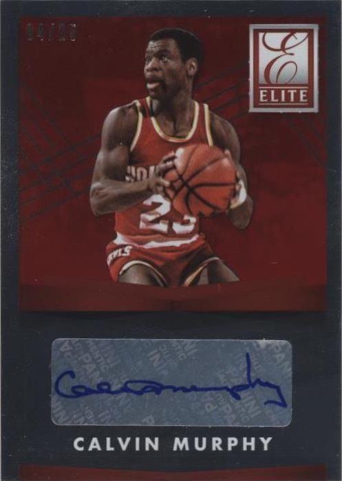2015-16 Panini Donruss - Elite Signatures Calvin Murphy #ES-CMY Red /25 ...