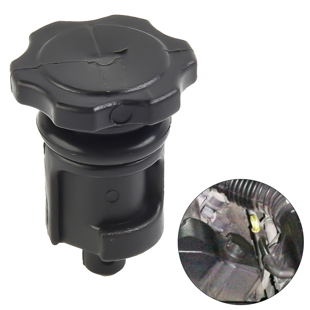 Durable Dipstick Filler Cap Oil Dipstick Cover Accessories Black Parts ...