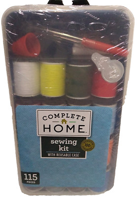 Complete Home ~Sewing Kit 115 Pieces In Reusable Case ~New / Sealed | eBay