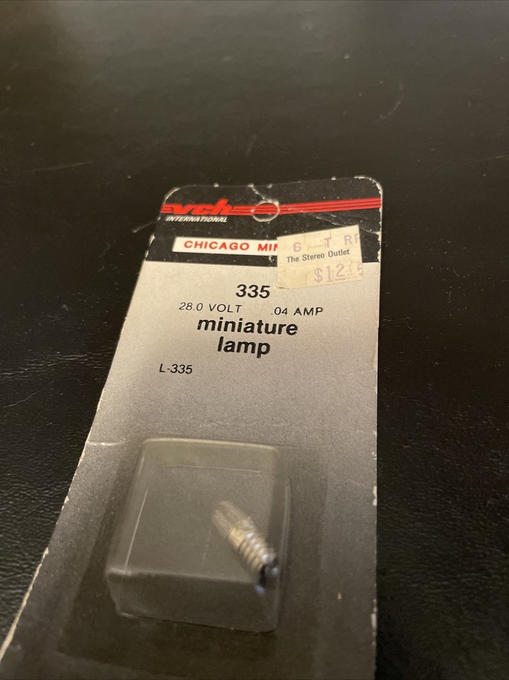 CHICAGO MINI # GI 335 SCREW TYPE LAMP BULBS 28 V, .04 AMP | eBay