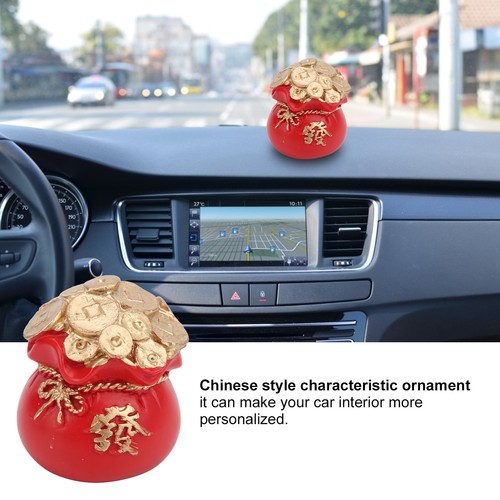 Resin Cute Ornament Fortune Collection Automotive Dashboard Decoration ...