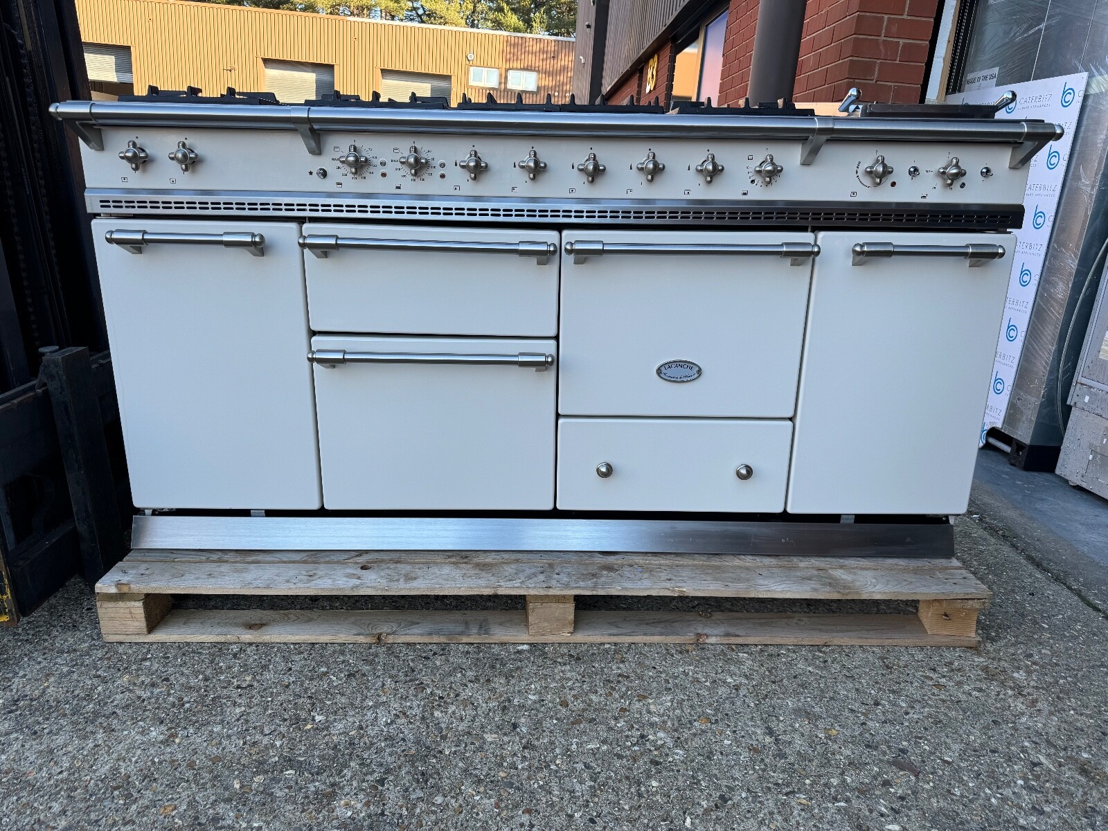 Lacanche Avalon 1805 Range Cooker Oven Appliance Ivory & Stainless ...