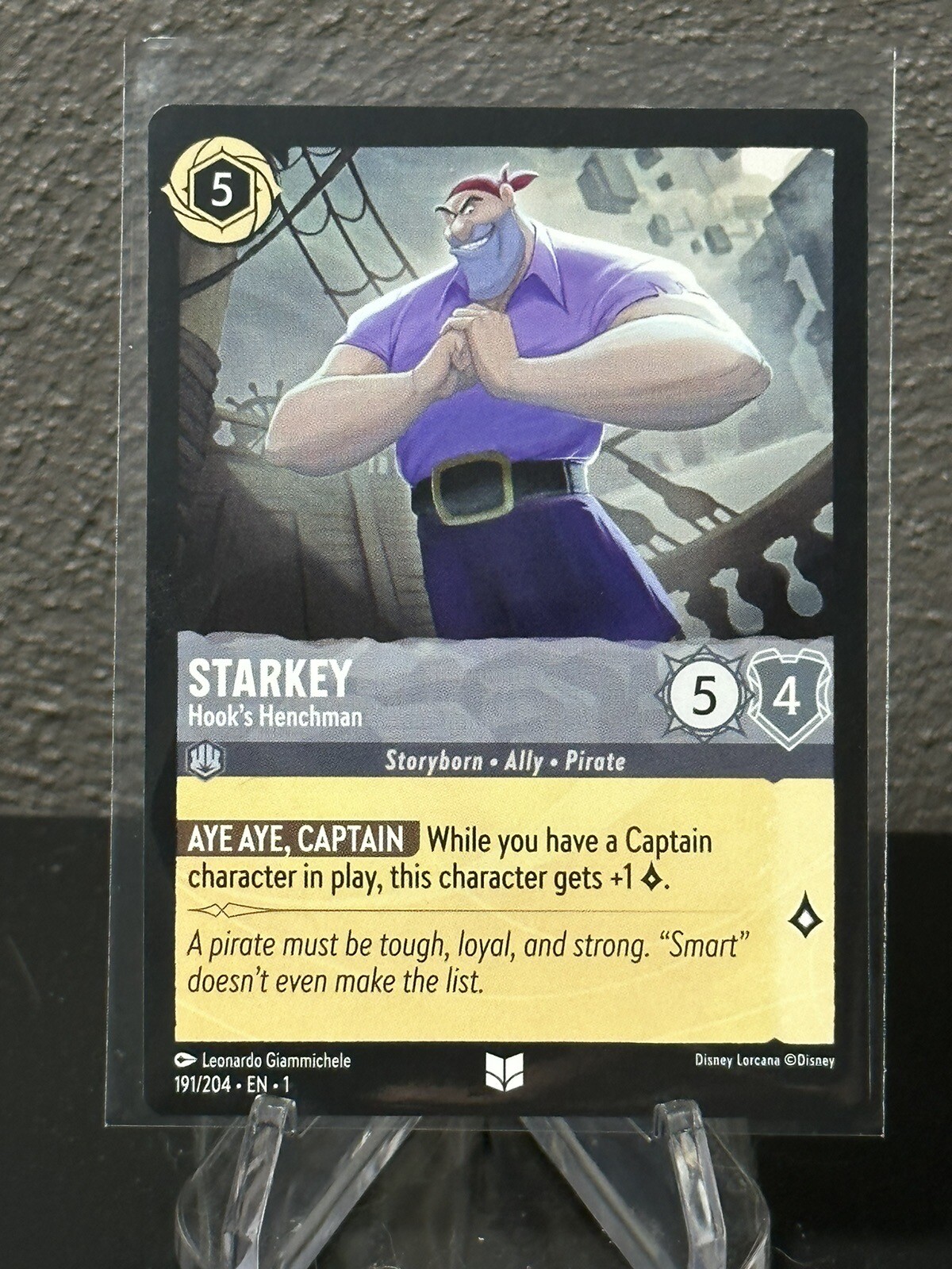 🔮 Starkey Hook's Henchman 191/204 Disney Lorcana 2023 TCG | NON-FOIL | eBay