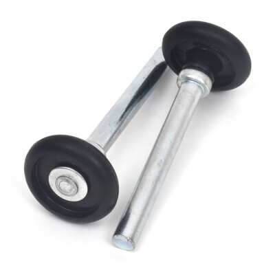 Garage Door Roller 4 Inch Stem Standard Rollers w/ Black Nylon Wheel (2 ...