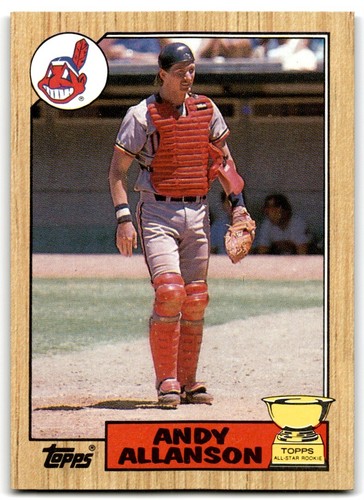 1987 Topps Andy Allanson Rookie gold cup Cleveland Indians #436 | eBay