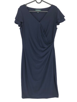 LAUREN RALPH LAUREN Women Draper Blue Dress Size 6 | eBay