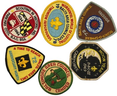 Baltimore Area Council MD Lot of 6 Event Patches (ZA164) | eBay