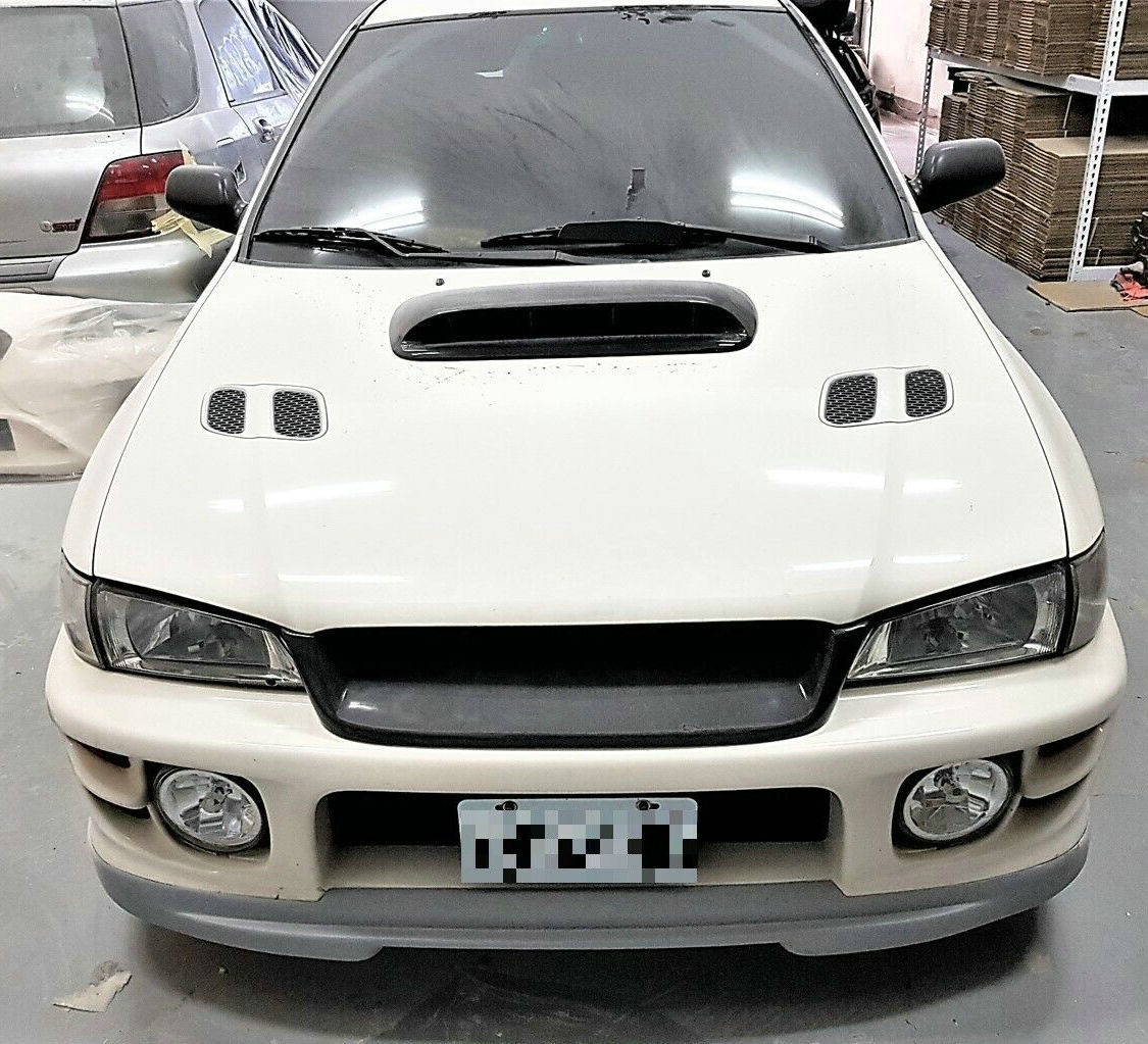 Carbon Fiber Hood Scoop Bonnet Vent For Subaru Impreza GC8 GF8 WRX STi ...