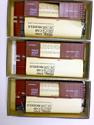 END CAB MODELS HO U/A "GM&O" 40' DOUBLE DOOR BOXCAR (3 PACK) | eBay