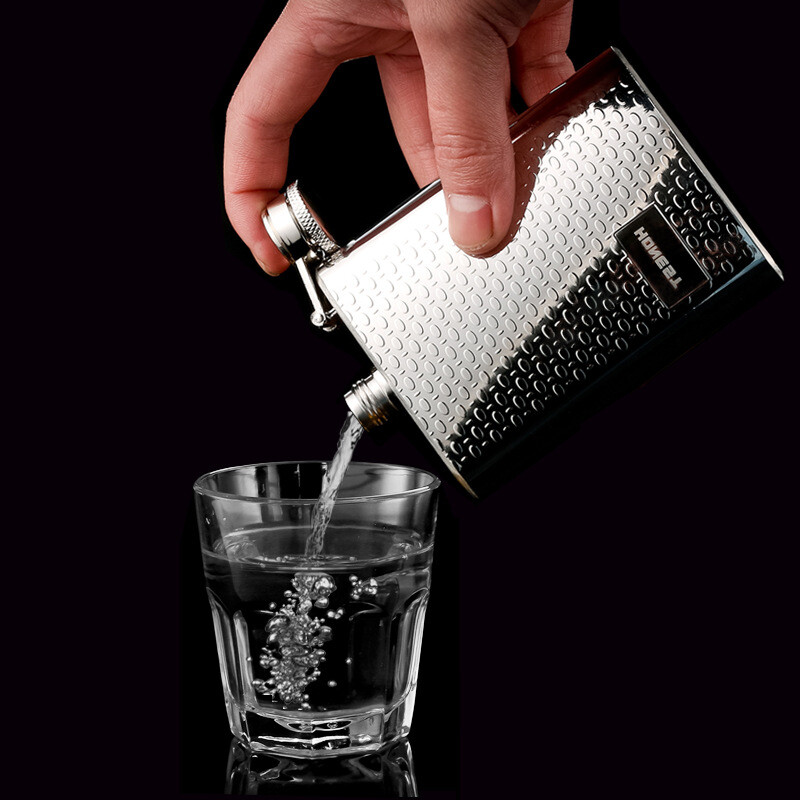 4 Oz Flask Leakproof Drinking Flask with Funnel Stainless Steel Flask ...