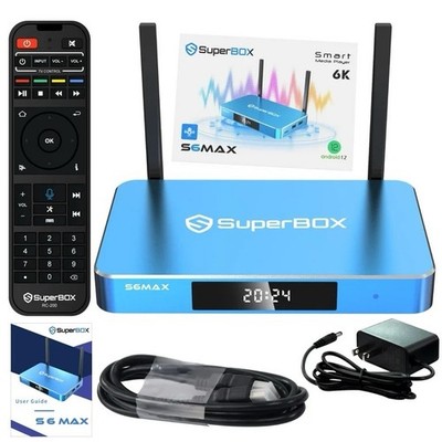 SuperBox S6 Max Smart Media Player 6K Android 12 Streaming Factory ...