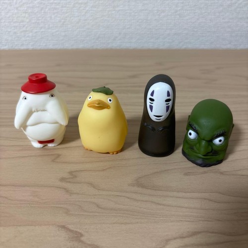 Ghibli Spirited Away Vinyl Finger Puppet Set of 4, Multicolor, Plastic ...