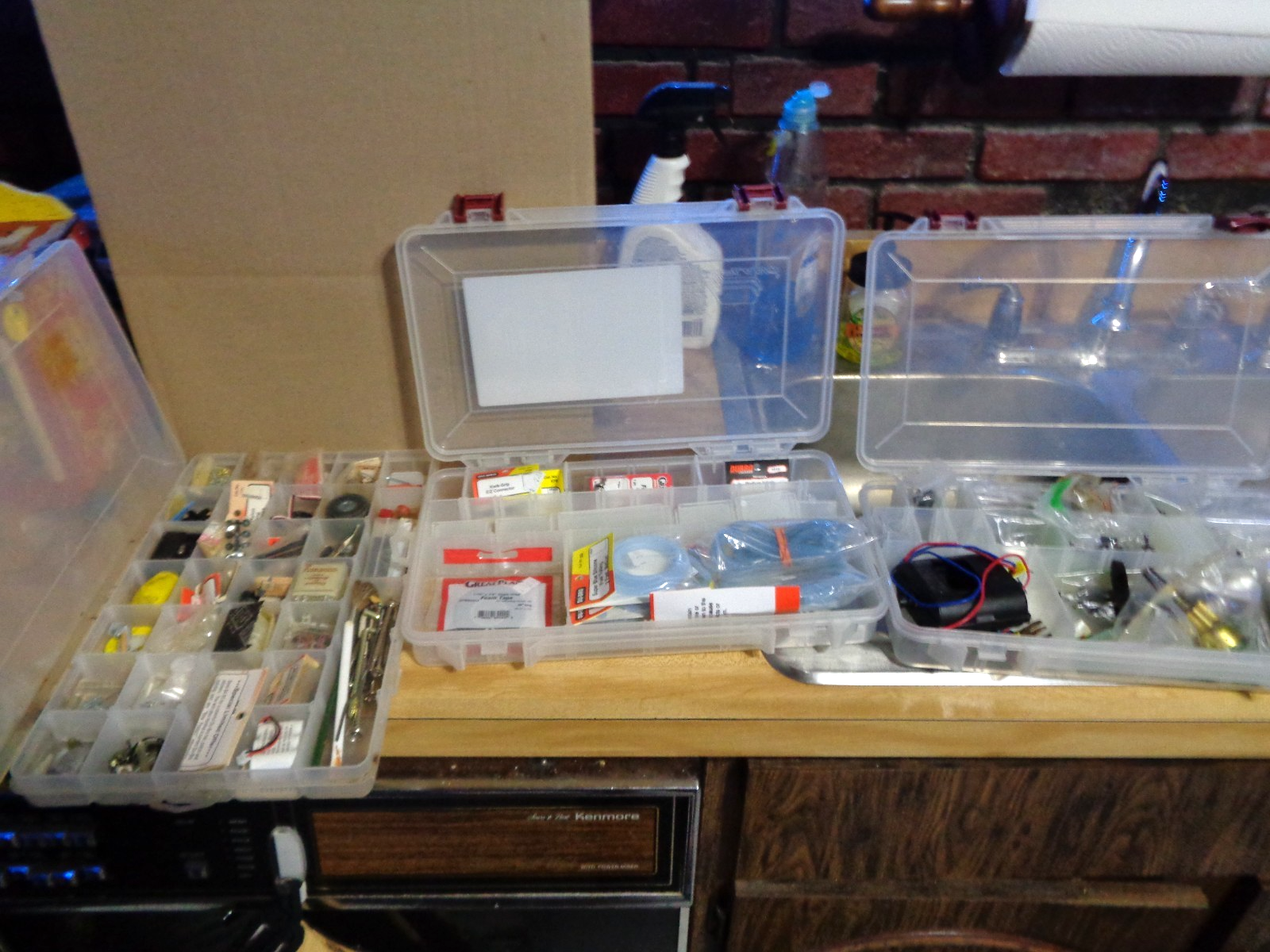 Lot of Cox .049 Model Airplane Engine & Parts used untested & SOME NEW ...