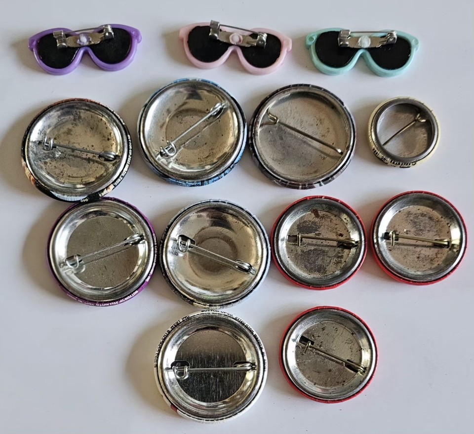 Vintage 1980s Pinback Button Lot – Music, TV & Pop Culture Collectible ...