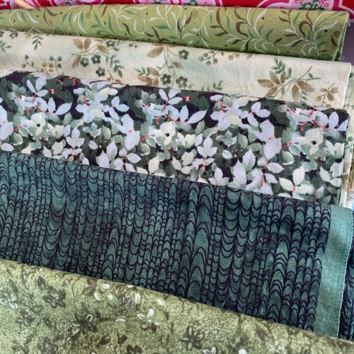 Bundle spring cotton fabrics Green leaves floral 5+ yds | eBay