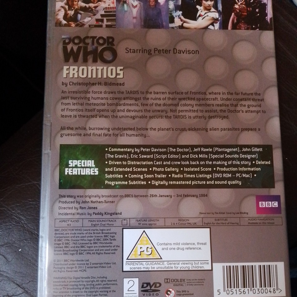 Doctor Who - Frontios (DVD, 2011) Peter Davison 5th Dr Who | eBay