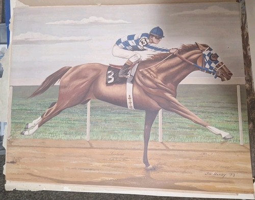 Secretariat Triple Crown Winner By Jim Handy 1973 | eBay