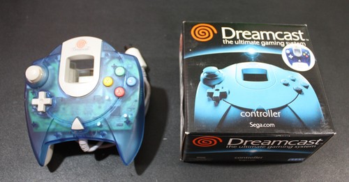 Sega Dreamcast OEM Blue Controller With Box Tested and working | eBay