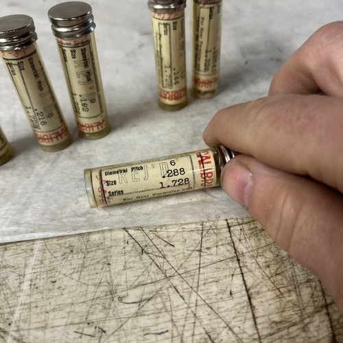 Gear Measuring Wires , Diametral Pitch 6 Size .288 Series 1.728. Van ...