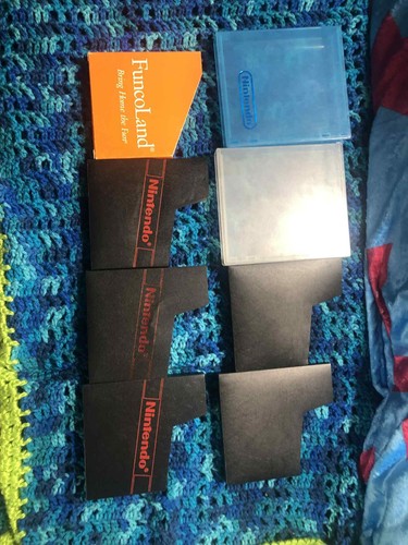 NES Original Black Game Sleeve Lot and clamshell | eBay