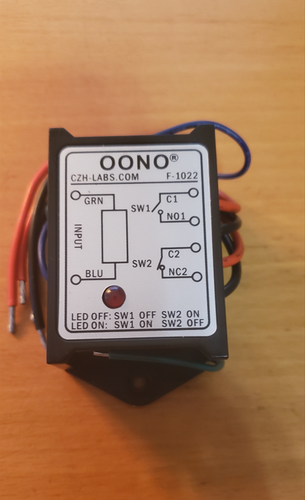 DPST OONO F-1022 8Amp Power Relay Module, AC/DC 5V Control Voltage ...