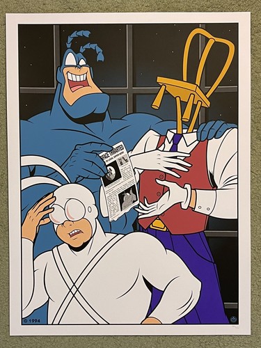 The Tick Arthur Chairface Cartoon Tv Show Art Print Poster Mondo ...