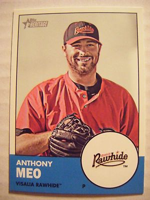 ANTHONY MEO 2012 Topps Heritage Minors baseball card COASTAL CAROLINA ...