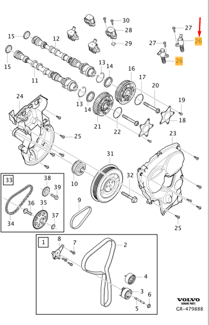 VOLVO XC60 MK2 Transmission Solenoid 32298303 GENUINE for sale online ...